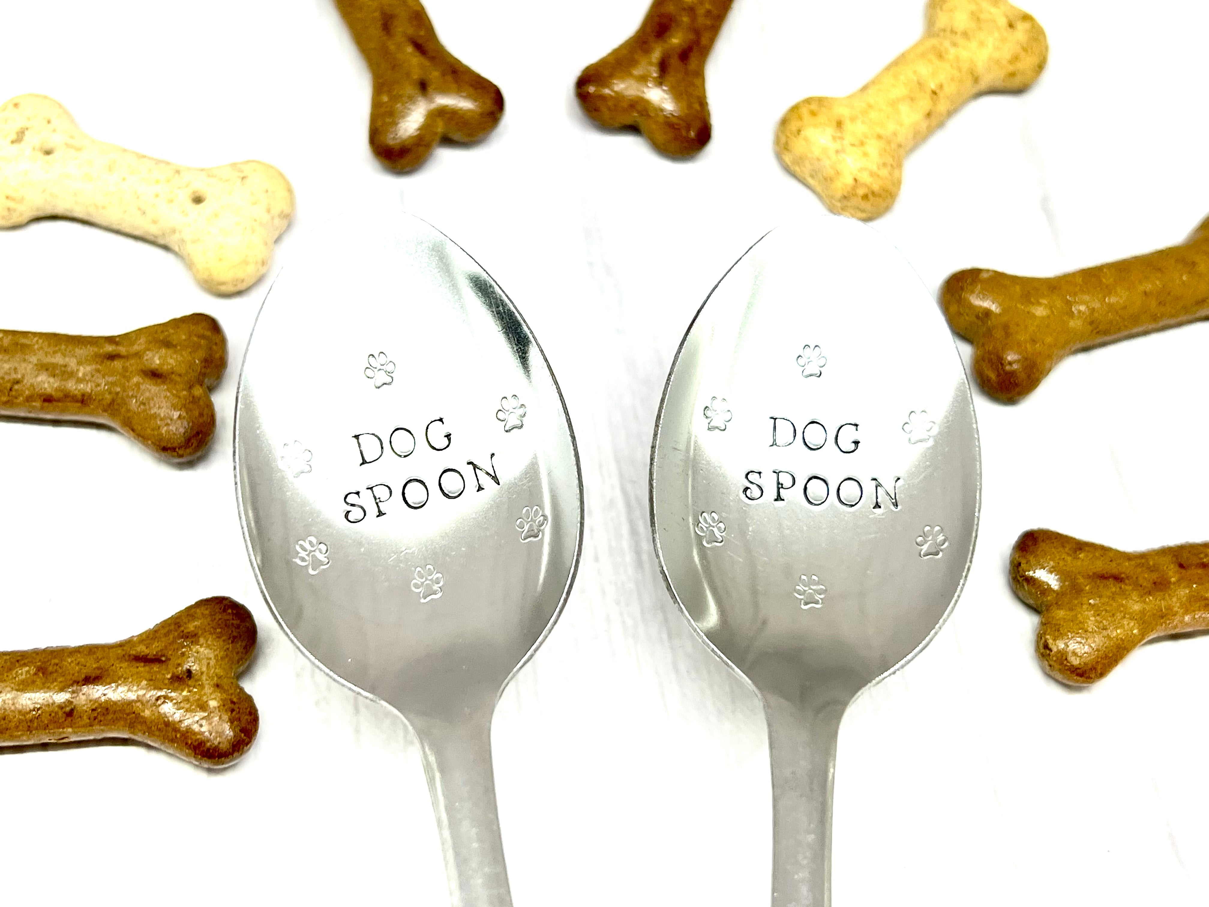 Personalised Pet Spoon • Fork, Spork, Teaspoon Table Spoon, dogs dinne ...